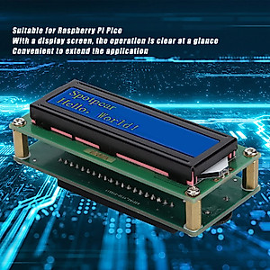 1602 LCD Display Screen Blue, LCD Display Module, Screen Expanding Board Accessories for Raspberry Pico(I2C Serial Port)