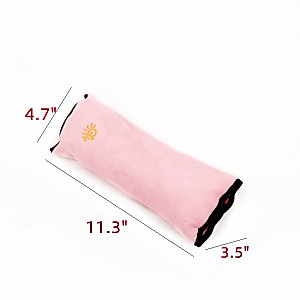 Fannuoncc 2 pcs Auto Pillow Car Safety Belt Protect, Shoulder Pad, Adjust Vehicle Seat Belt Cushion for Kids （Blue/Pink）