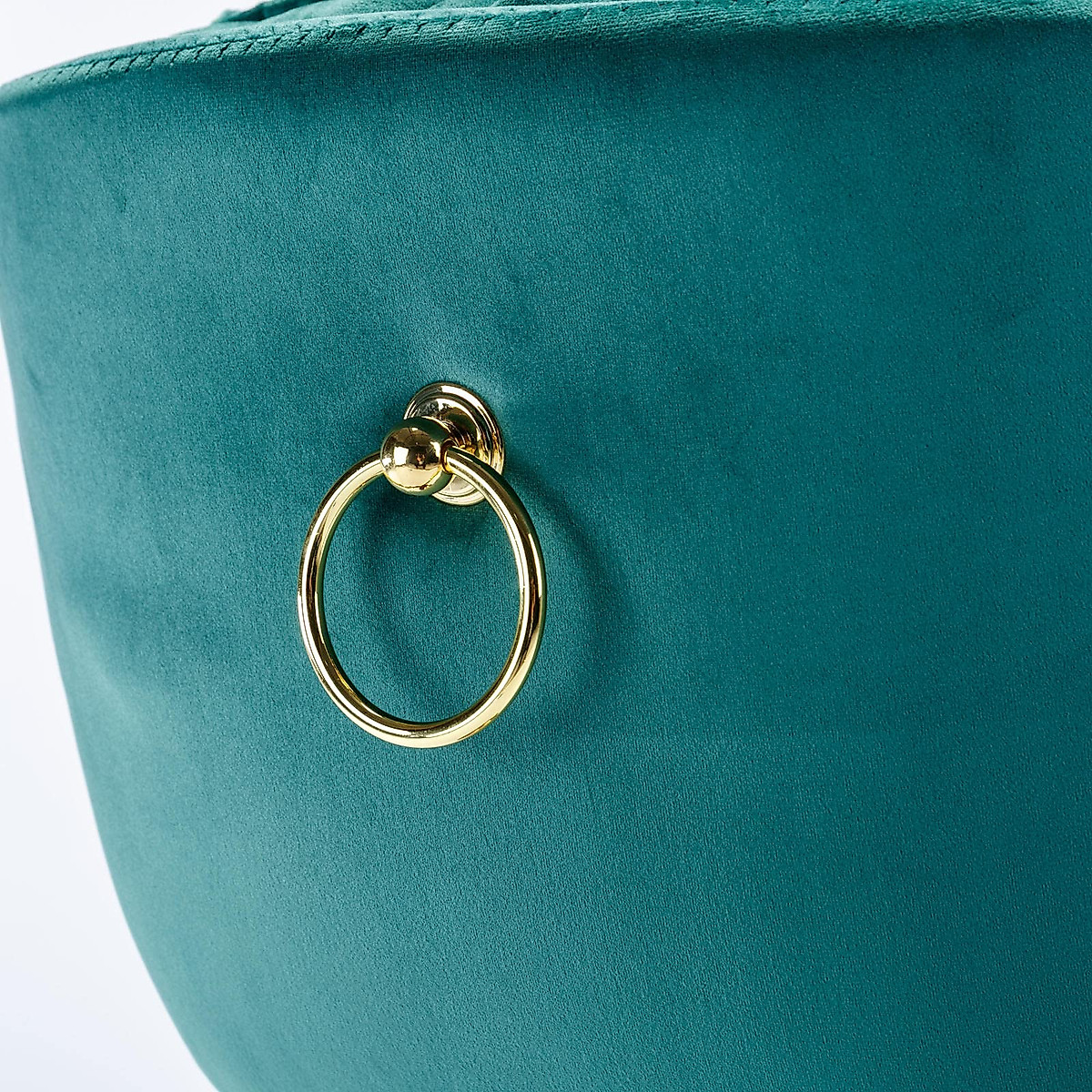 Set of 2 Swivel Bar Stools, Velvet Counter Height Adjustable Bar Chairs, Upholstered Modern for Kitchen Island Dining Room, Cafe, Counter, Green