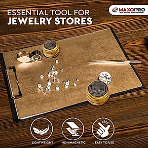 Ultrasonic Cleaner Baskets for Small Parts | Set of 2 Ultrasonic Parts Cleaner Basket with Screw Lock | Brass Body Stainless Steel Mesh Jewelry Steam Cleaner for Jewelry & Watch Parts | by MaxoPro