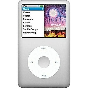 Music Player iPod Classic 7th Generation 160gb Silver Packaged in Plain White Box (Renewed)