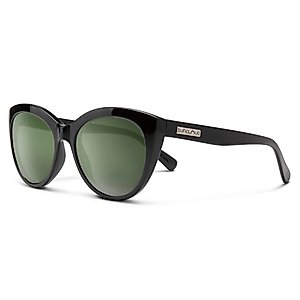 Suncloud Cityscape Polarized Sunglasses, Black/Polarized Gray Green, One Size