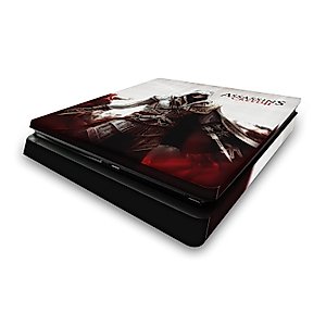 Head Case Designs Officially Licensed Assassin's Creed Cover Art II Graphics Vinyl Sticker Gaming Skin Decal Cover Compatible With Sony PlayStation 4 PS4 Slim Console
