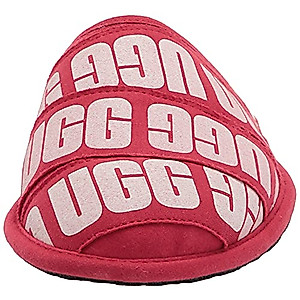 UGG Men's Scuff Graphic Band Slipper, Samba RED, 12