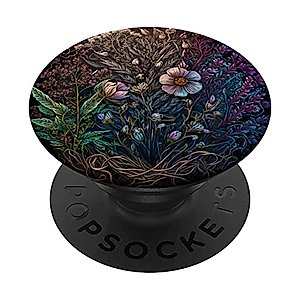 Floral Plant Wild Flowers Blossoms Garden Botanical Foliage PopSockets Swappable PopGrip