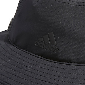 adidas Men's Victory Bucket Hat Outdoors and Sideline Wide Brim Style for Sun Protection, Black/4.0, Small-Medium