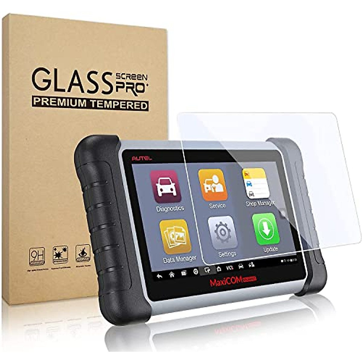 Compatible for Autel MaxiCOM MK808BT/MK808/MK808TS Tempered Glass Screen Protector,for Autel MaxiCheck MX808/ MaxiPRO MP808/ MP808K Screen Protector, Tempered Glass Film for Autel MaxiDAS DS808/DS808K/MaxiIM IM508