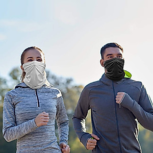 ACRIMAX 3 Pack Neck Gaiter Face Scarf Mask, Summer Face Cover Scarf Bandana Dust Sun UV Protection Breathable Lightweight Cool for Fishing Hiking Running Cycling