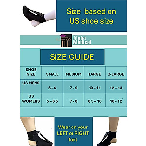 Alpha Medical Plantar Fasciitis Night Splint Sock -Dorsal Drop Foot Brace, Sock for sleeping, Heel Pain, Achilles Tendonitis, Fits Left and Right foot Men and Women L1902 (Small)