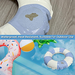 Urdar Brunnr Inflatable Patch Repair Kit Waterproof, Multipurpose Repair Patch for Air Mattress, Bounce House, Pool, Tent, Swimming Ring, Heavy Duty TPU Repair Patch 12Pcs