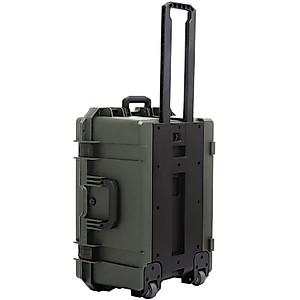 Regetek 27 Inch Waterproof Hard Case with Wheels,Customizable Foam,Rolling Hard Case for cameras,lenses, Camcorder,Drone,Instrument,equipment, tool, IP67,Shockproof,Gear Roller Case 27"x 20"x 13"