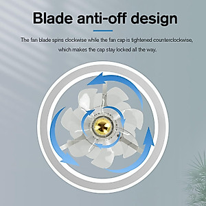 7000FAN Flush Mount Ceiling Fans with Lights Remote Control, Dimmable LED Light 6 Speed Enclosed Ceiling Fan, Low Profile Bladeless Ceiling Fan for Bedroom/Living Room/Small Space, White