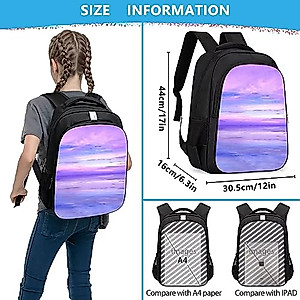 Nuvuiolf Anime Backpack Sets 3Pcs Daypack with Lunch Bag Pencil case Lightweight Durable Backpacks， 04