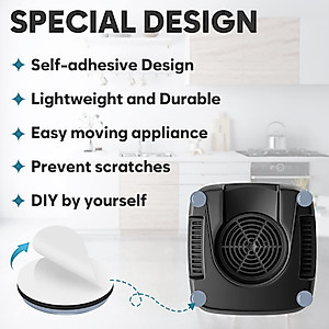 Appliance Sliders for Kitchen Appliances 24 PCS Self-adhesive Small Kitchen Appliance Slider Kitchen Hacks Easy to MovIing & Space Saving Kitchen Must Have Gadgets Appliance Accessories for countertop