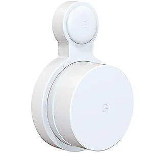 Outlet Wall Mount for Google WiFi AC1200, No Messy Wires Space Saving Easily Be Moved Outlet Mount for Google Mesh WiFi Router, Best Design for Winding Power Cord (1 Pack)