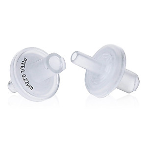 Welded Syringe Filters, Pack of 100, [PTFE Hydrophilic Membrane] Diameter 13 mm Pore Size 0.22 μm Filtration by Labfil