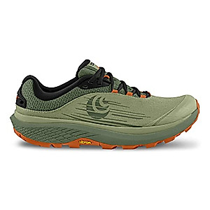 Topo Athletic Men's Pursuit Comfortable Zero Drop Trail Running Shoes, Athletic Shoes for Trail Running, Olive/Clay, Size 9