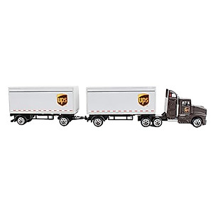 Daron UPS Die Cast Tractor with 2 Trailers