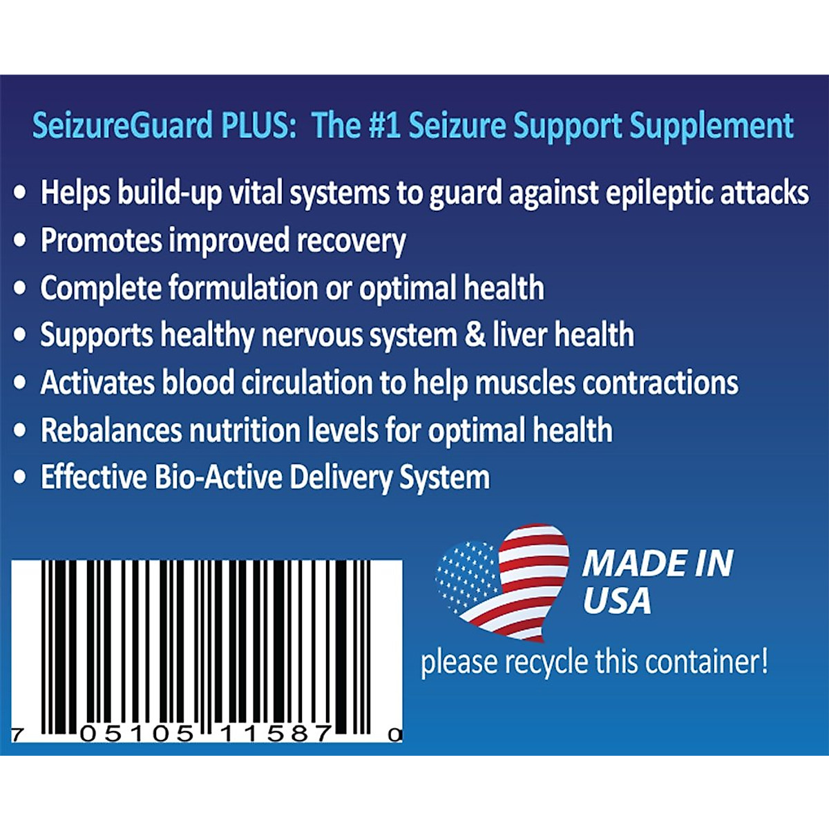 SeizureGuard Plus Dog Seizure & Epilepsy Supplement. Great Supplement for Dogs with Seizures! Can be Used Alone or with Seizure Medication for Dogs.