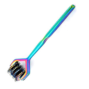 PRECISE CANADA Wartenberg Pinwheel, 4 Heads Pin Wheel Rainbow Color