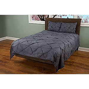 Rizzy Home | BT1713 | Standard Sham | 20"x26" Gray/Neutral/ Solid Textured