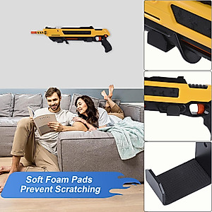 Bug & Insect Salt Gun Wall Mount, Horizontal Metal Racks, Custom Made to Fit Bug Salt Gun 2.0, 2.5, and 3.0, Installation Kit Included, Pack of 2, Salt Gun Sold Separately