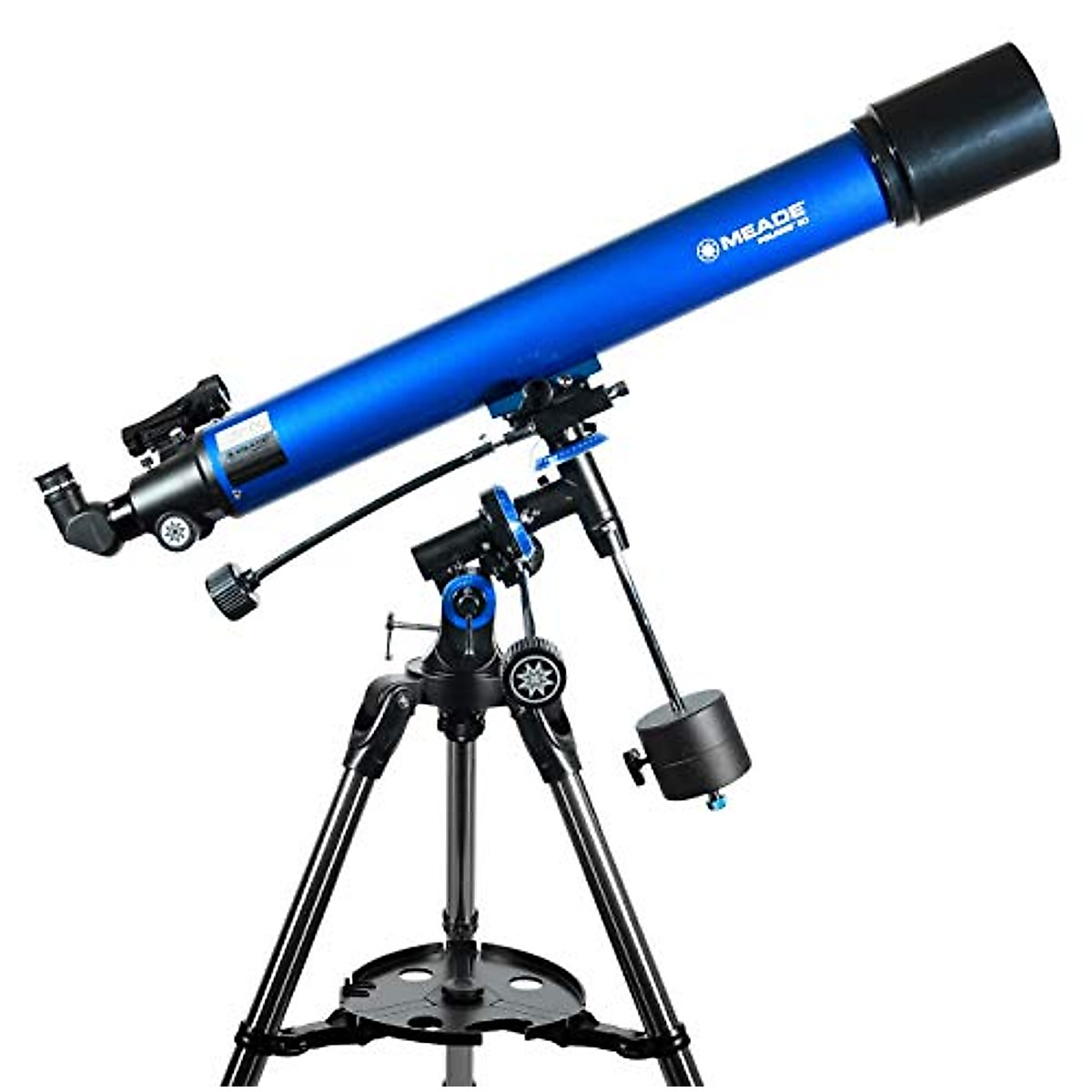 Meade Instruments – Polaris 90mm Aperture, Portable Backyard Refracting Astronomy Telescope for Beginners –Stable German Equatorial (GEM) Manual Mount – Accessories Included – Outdoors Family Fun