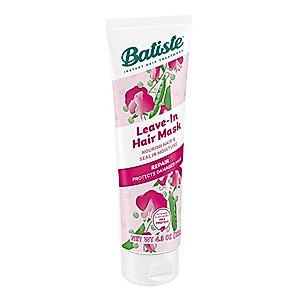 Batiste Heat Protectant For Hair & Leave In Conditioner Hair Mask, Smooth Formula, Hair Conditioner for Dry or Wet Hair, Infused with vitamin E for Enhancing Haircare, 4.3oz.