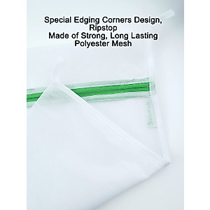 Delicates Laundry Bags, Bra Fine Mesh Wash Bag for Underwear, Lingerie, Pantyhose, Socks, Durable Mesh Laundry Bags, Travel Laundry Bags, Laundry Bag for Delicates Zipper (3 Medium)