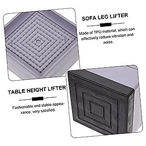Furniture Sofa Bed Foot Booster Washing Machine Pedestal Foam Couch Floor Couch Furniture Heightening Pad Trundle Couch Plastic Grey Table Chair Riser Pad Couch Riser Sofa