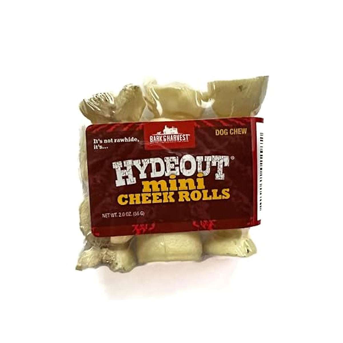 Superior Farms Pet Provisions Hydeout All-Natural Mini Cheek Rolls for Small Dogs, Natural Flavor, 3 Pack, 4.2oz / 120g