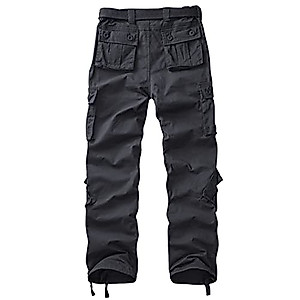 AKARMY Womens Cargo Pants with Pockets Outdoor Casual Ripstop Camo Military Combat Construction Work Pants 2036 Steel Gray 8