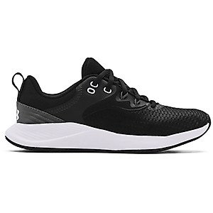 Under Armour Women's Charged Breathe Tr 3, Black (001)/White, 8.5 M US