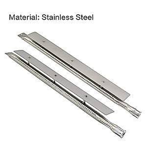 Derurizy Grill Burners Tube Replacement for Viking Oven 316-911, VGBQ 30 in T Series, VGBQ 41 in T Series and Others Gas Grills Models, Stainless Steel Pipe Viking Range Parts, 24", 2 Pack