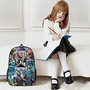 TNAMLOAW Personality Design Premium Material Durable 17" Lightweight Simple Backpack Boys Girls Shoulder Bags Large Capacity