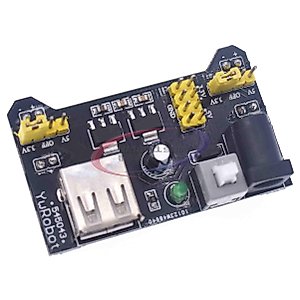 MB102 Breadboard Power Supply Module /MB102 White Breadboard Dedicated Power Module 2-Way 3.3V 5V MB-102 Solderless Bread Board (Black)