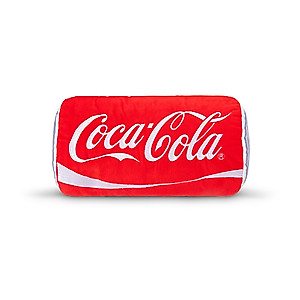 Coca-Cola 15" Novelty Plush Can, Dorm Decor, Squishy Soft Throw Pillow, Collector Toy