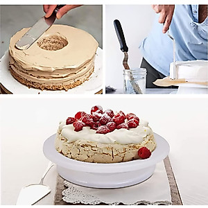 Cake Decorating Turntable,Cake Decorating Supplies Revolving (White)