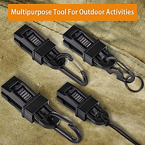 Tarp Clip Crocodile Mouth Multipurpose Secures Clamp with Strong Lock Grip Clamp Trap Clip Camping Clamp Clip Tighten Lock Grip Tent Snap for Outdoor Camping Tent Awning Banner and Cover (20 Pieces)
