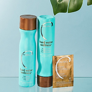 Malibu C Hard Water Wellness Hair Remedy - Removes Hard Water Deposits & Impurities + Restores Volume and Radiant Shine with Vitamin C Complex (1 Packet)