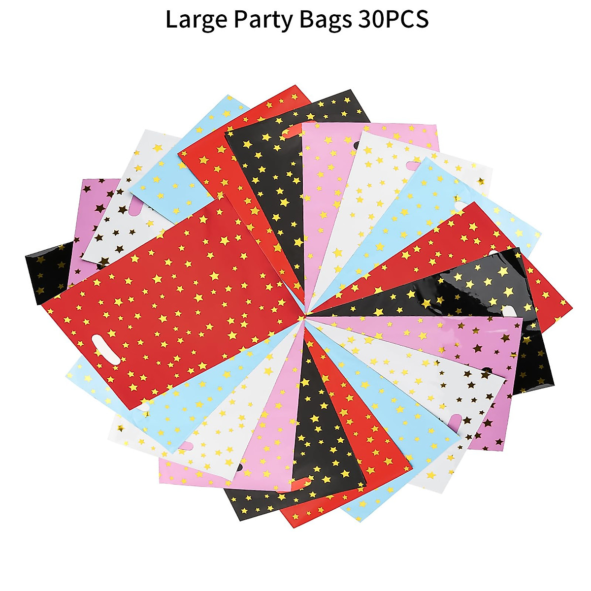 PintreeLand Large (7.8 * 11.3inch) Party Favor Bags, Goodie Treat Loot Bags for Kids Children Birthday, Baby Shower (30PCS, Large)