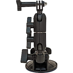 Panavise AcitonGrip 13130 Action Grip Double Knuckle Suction Cup Camera Mount (Matte Black)