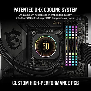 CORSAIR DOMINATOR PLATINUM RGB DDR5 RAM 64GB (2x32GB) 5200MHz CL40 Intel XMP iCUE Compatible Computer Memory - Black (CMT64GX5M2B5200C40)