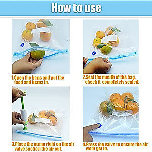 Daarcin Sous Vide Bags 20pcs 8.3x8.7in/21x22cm BPA Free Reusable Vacuum Sealer Bags Keep Food Fresh