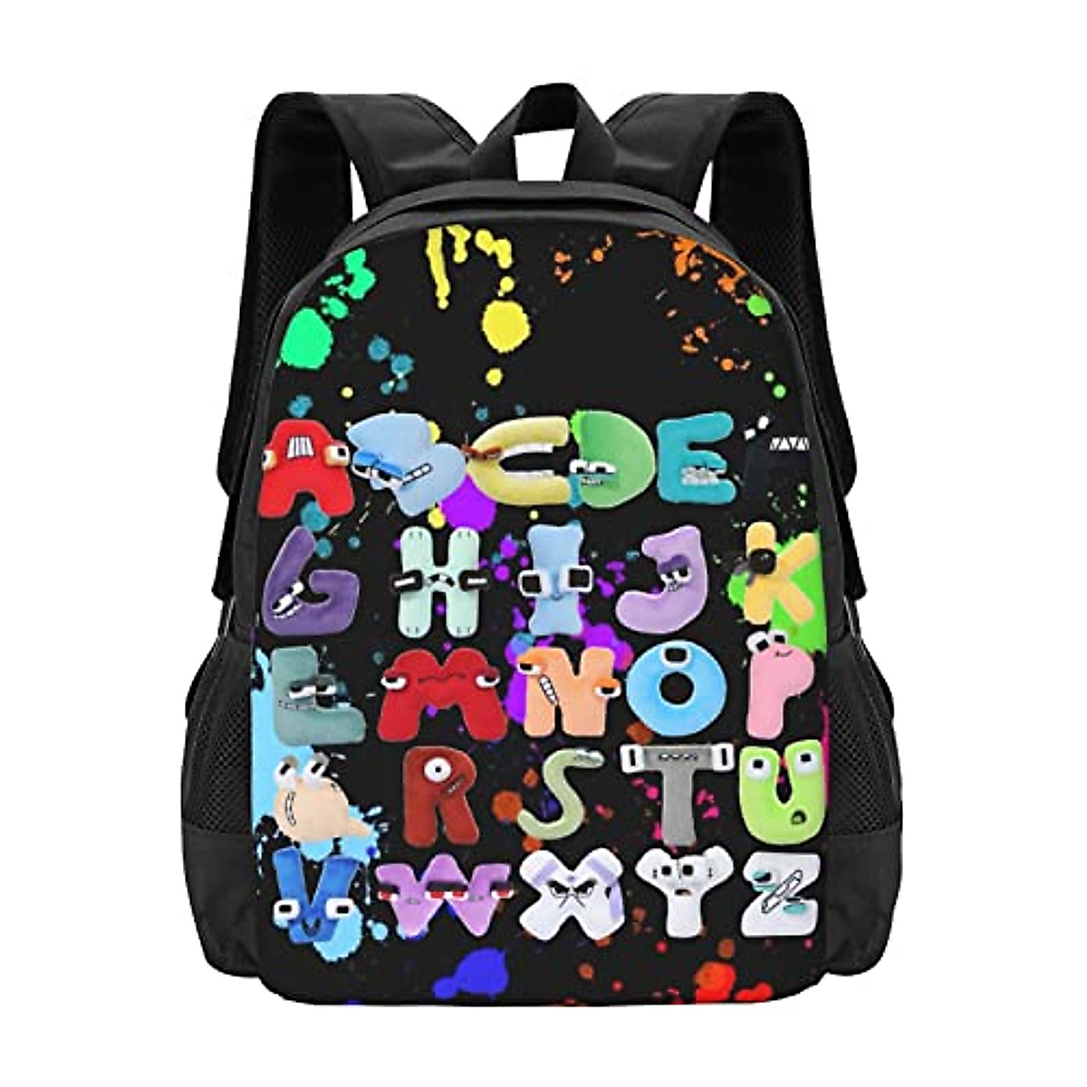 OOIL Alphabet Lore Unisex Cartoon Backpack Travel Bag Teens Game Bag Casual Backpack