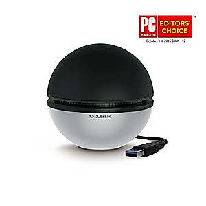 D-Link USB WiFi Adapter AC1900 USB 3.0 Dual Band Long Range Wireless Network for Desktop PC Laptop Gaming (DWA-192)