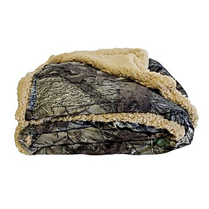 True Timber Camo - Blanket, Camo, Velvet, Luxury Berber Throw, Solid, 50 x 60inches, Machine Washable Reversible Super Soft Camouflage Design Warm and Cozy Camping Home