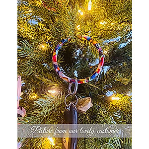 Heesch Bangle Key Ring Bracelet Keychain Key Ring Bracelet for Women, Acetate Circle Keyring for Wrist (Multi Color)