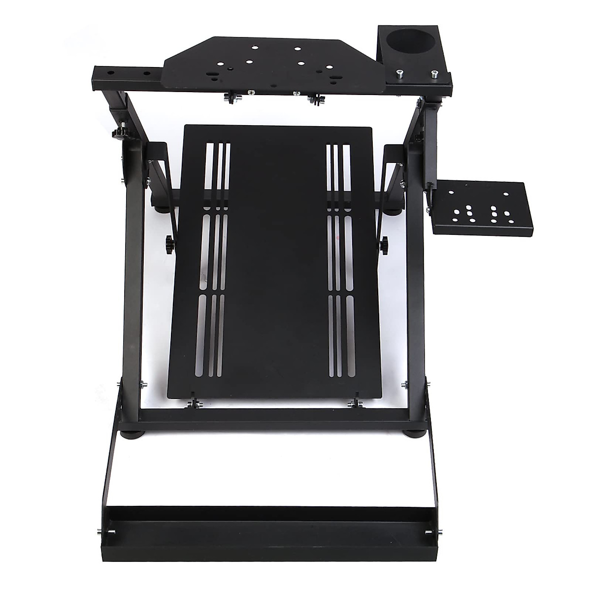 VOYOCHT Racing Wheel Stand, Adjustable Angle and Height, Racing Steering Wheel Stand with Seat Slot with Water Cup Holder fit for Logitech G25 G27 G29 G920 G923 Thrustmaster T300 T500 Xbox