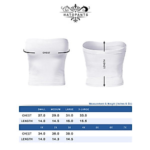 HATOPANTS Tube Crop Shapewear Tops Strapless Cute Sexy Cotton Basic Casual Black L